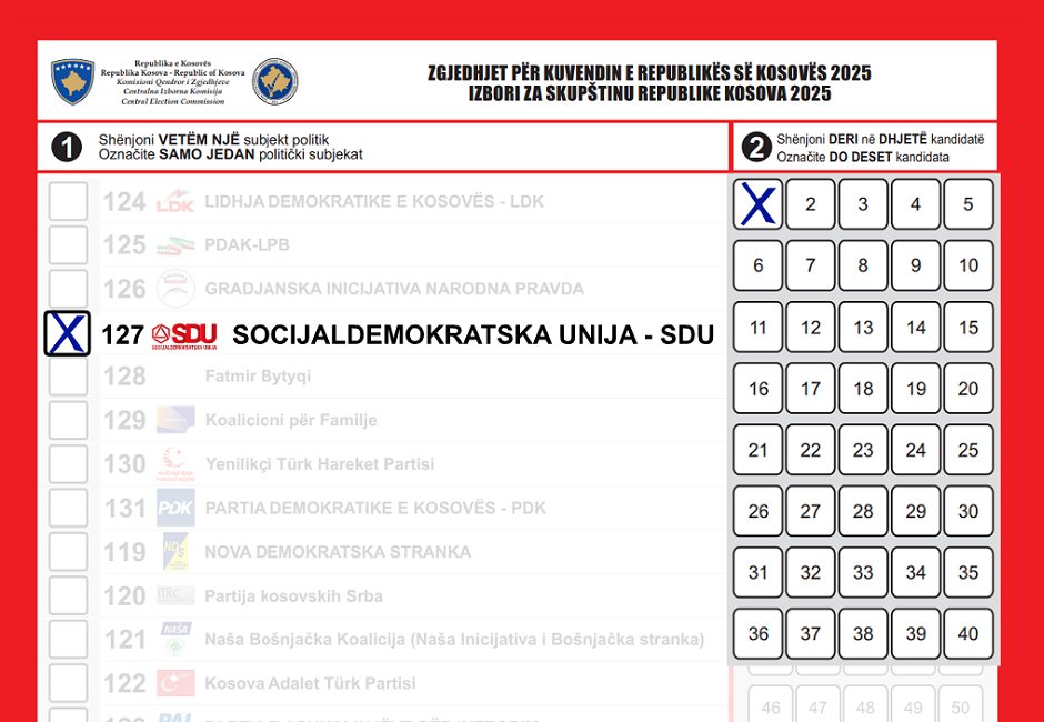 Izborni program 2025. – SDU